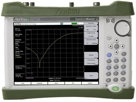 安立公司现推出具备信号跟踪源的手持式频谱分析仪MS2711E，MS2712E和MS2713E - 微波射频网